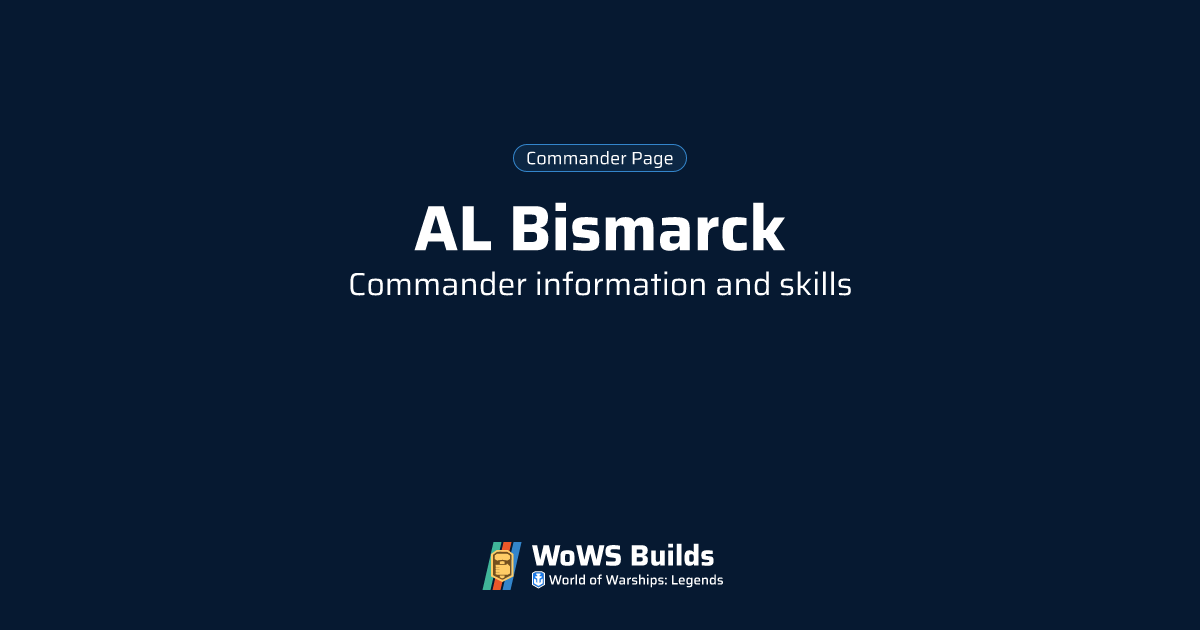 AL Bismarck - WoWS: Legends | German Battleship Commander