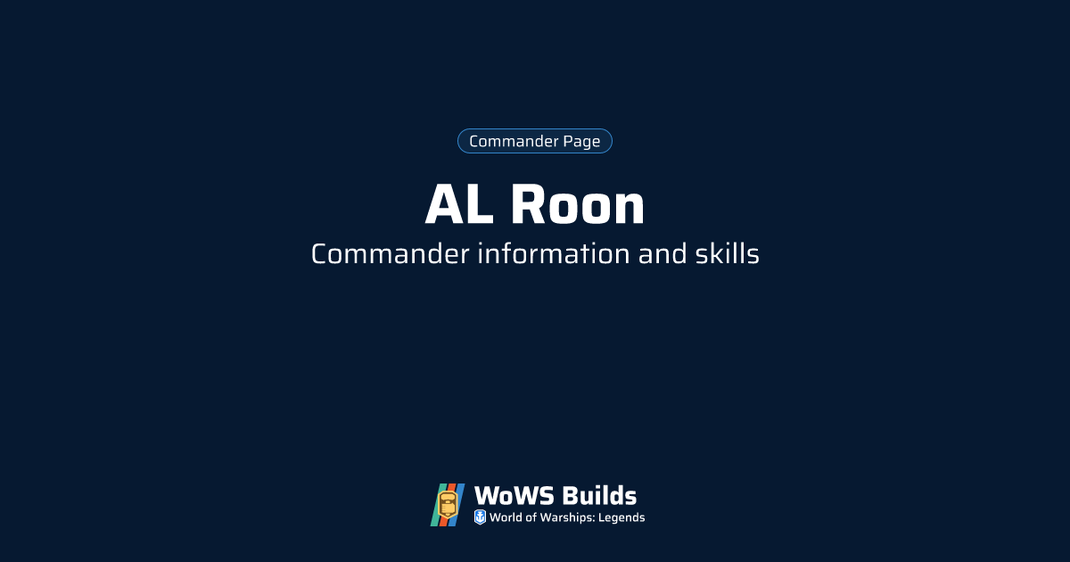 AL Roon - WoWS: Legends | German Cruiser Commander
