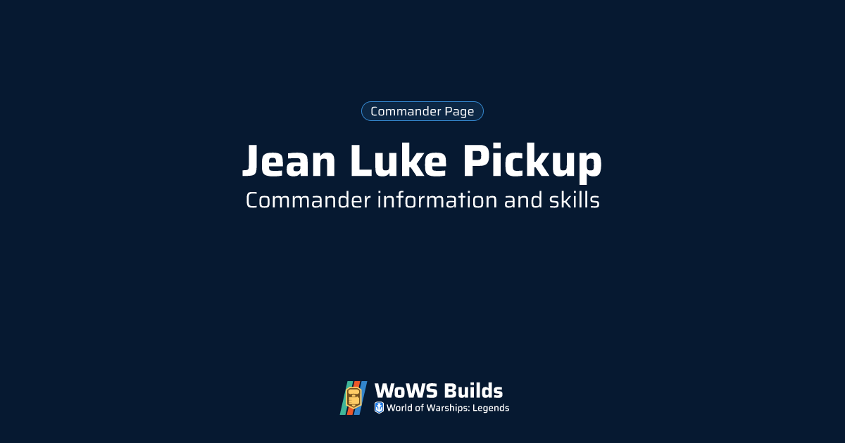Jean Luke Pickup - WoWS: Legends | German Battleship Commander