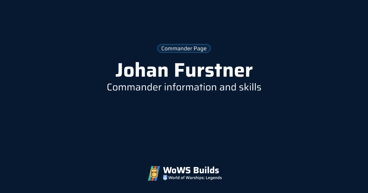 Johan Furstner - WoWS: Legends | Dutch Cruiser Commander