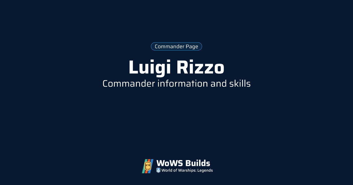 Luigi Rizzo - WoWS: Legends | Italian Destroyer Commander