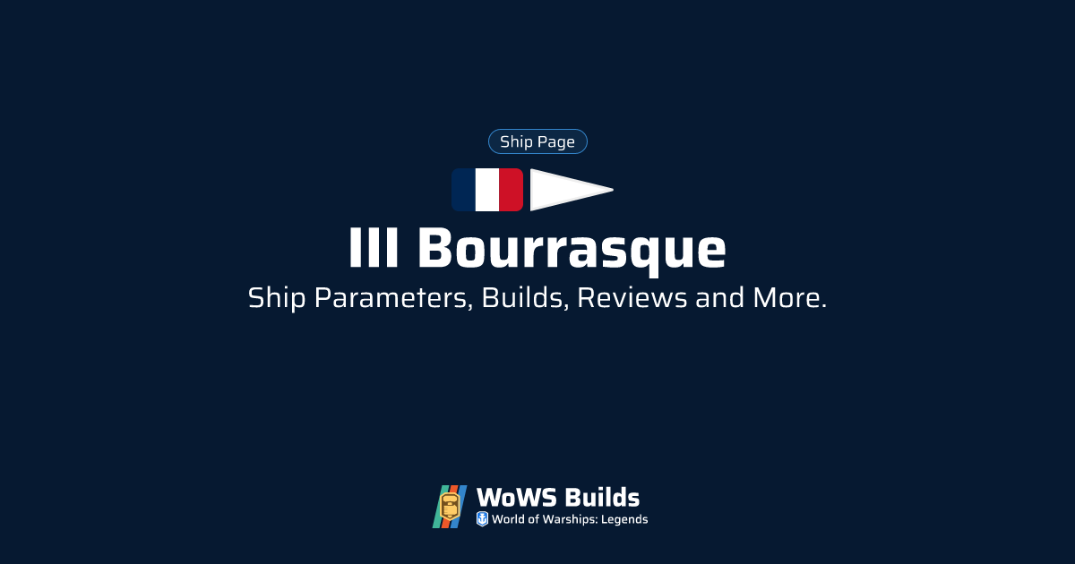 III Bourrasque - WoWS: Legends | Stats + Builds | Tier III Destroyer