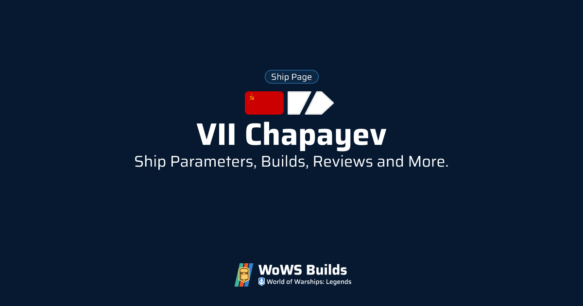 VII Chapayev - WoWS: Legends | Stats + Builds | Tier VII Cruiser