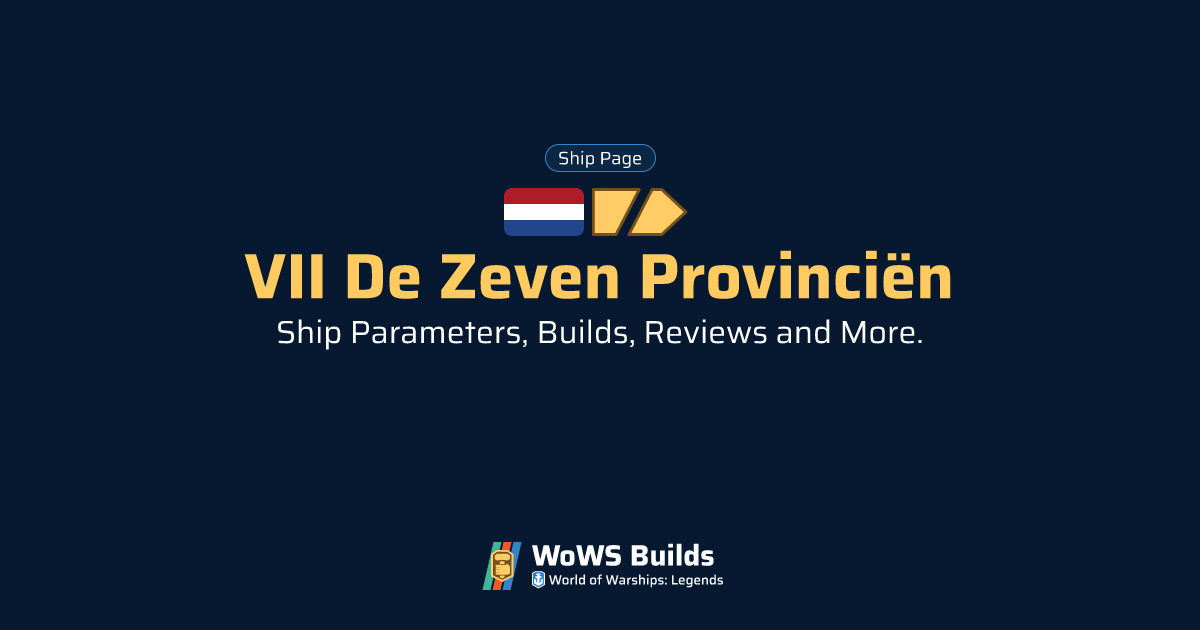 VII De Zeven Provinciën - WoWS: Legends | Stats + Builds | Tier VII Cruiser