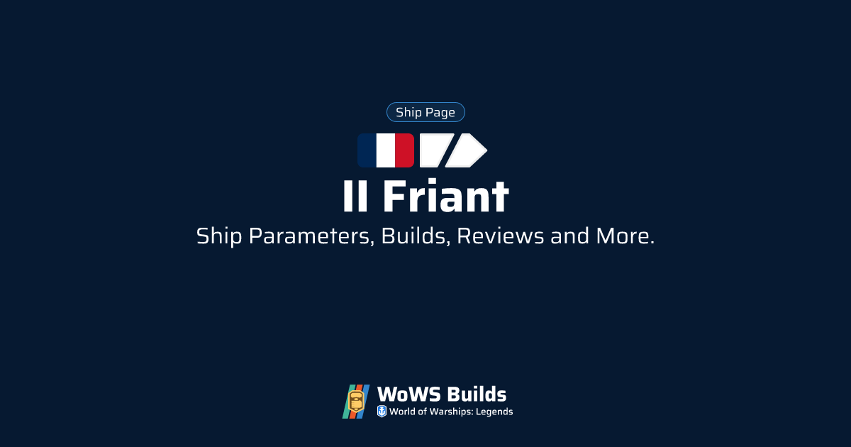 II Friant - WoWS: Legends | Stats + Builds | Tier II Cruiser
