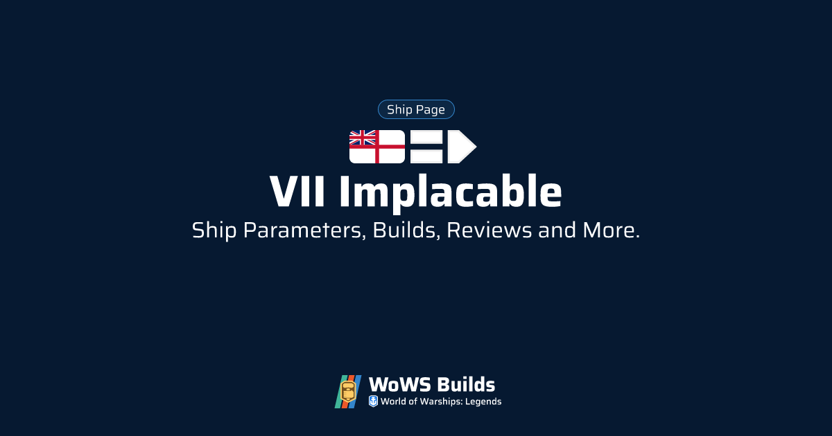 VII Implacable - WoWS: Legends | Stats + Builds | Tier VII Aircraft Carrier