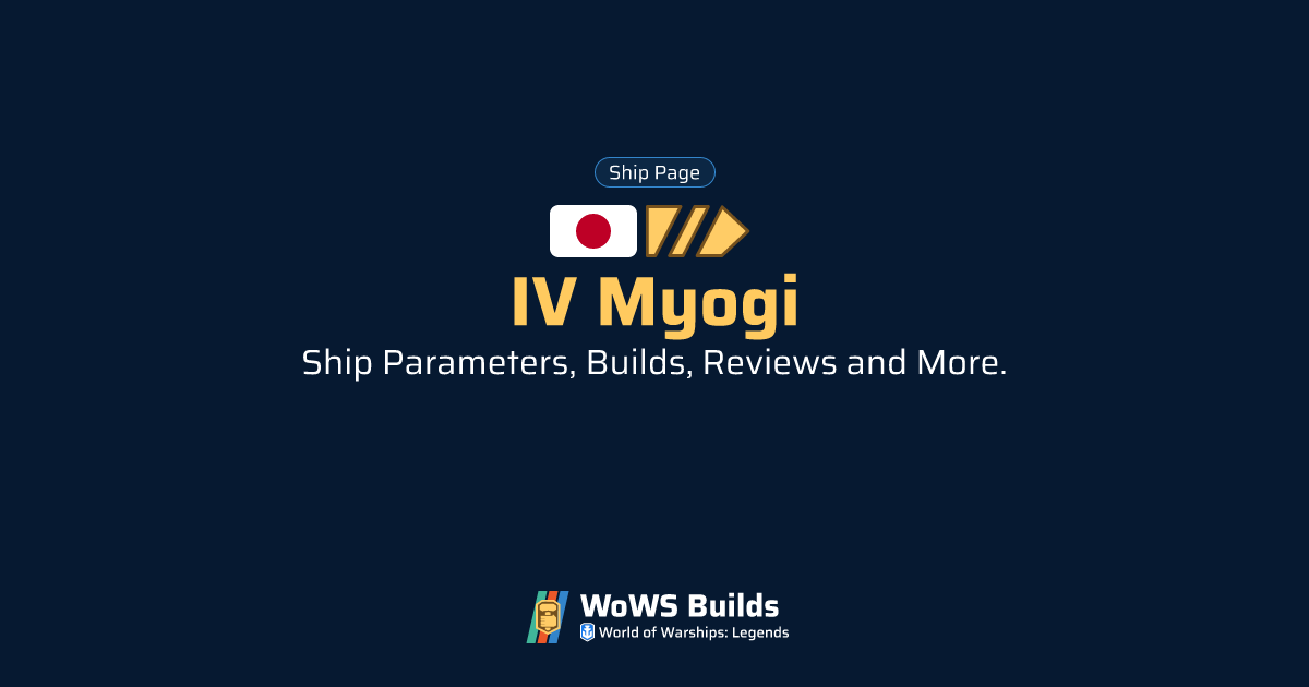 IV Myogi - WoWS: Legends | Stats + Builds | Tier IV Battleship