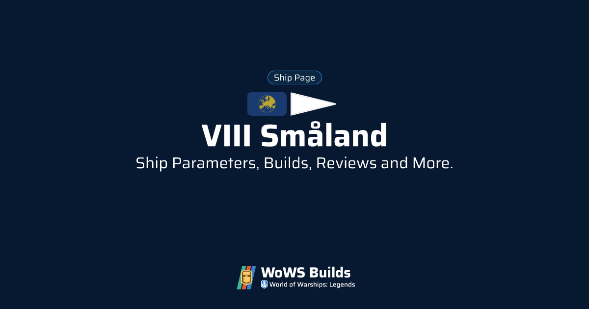 VIII Småland - WoWS: Legends | Stats + Builds | Tier VIII Destroyer