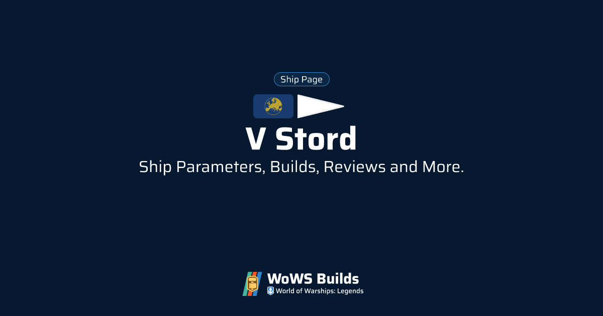 V Stord - WoWS: Legends | Stats + Builds | Tier V Destroyer