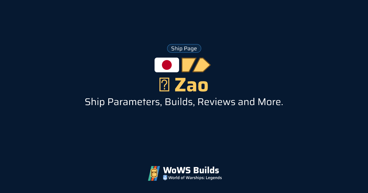 Zao - WoWS: Legends | Stats + Builds | Tier ★ Cruiser